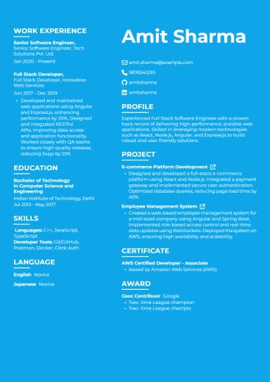 Resume Mate | Professional Resume Builder | Enhance your CV