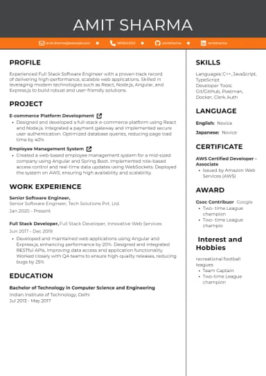 Resume Mate | Professional Resume Builder | Enhance your CV